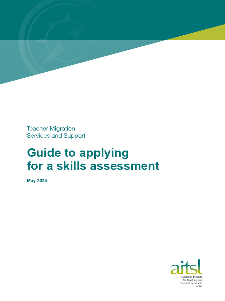 AITSL Skills Assessment Application Guide | PDF | Identity Document ...