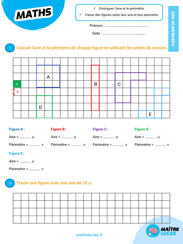 Aire Et Perimetre 1 | PDF
