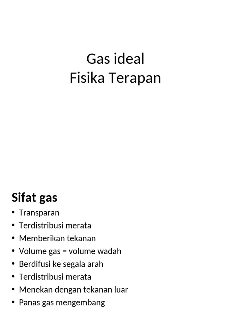 PPT Gas Ideal | PDF