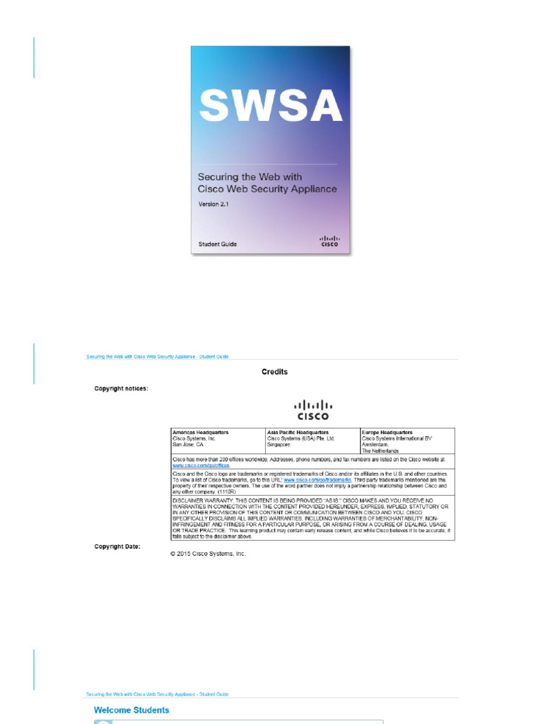 WSA Student Guide - Edited | PDF