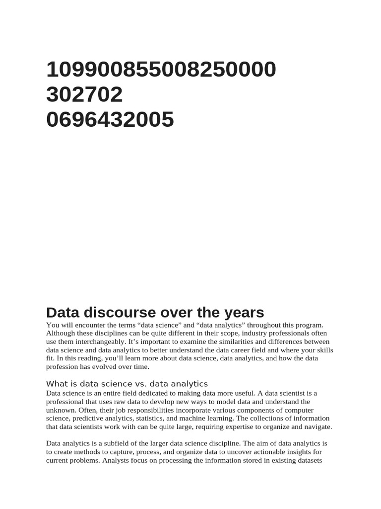 Data discourse over the years | PDF