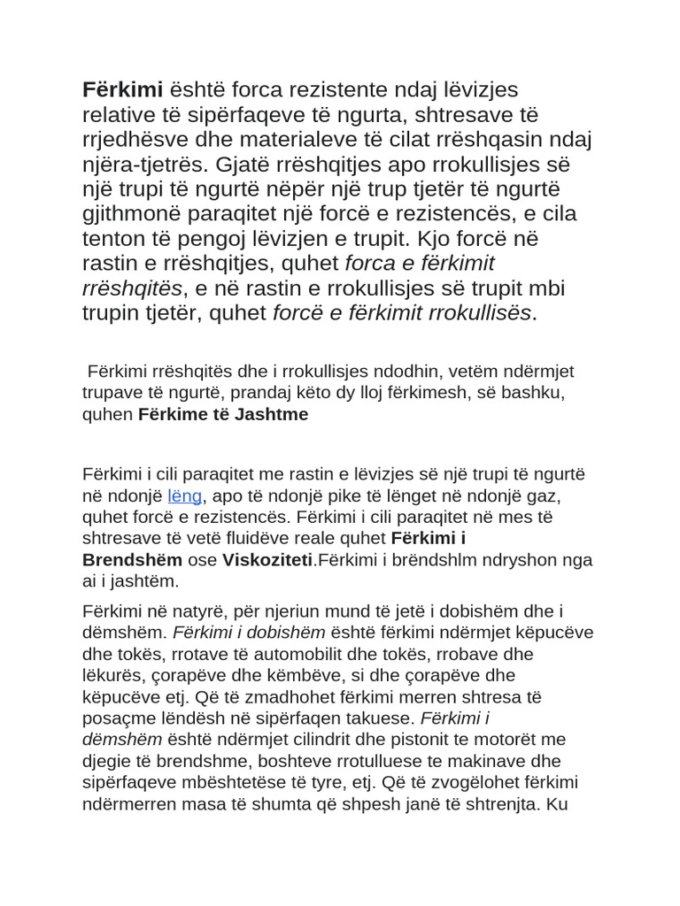 Fërkimi | PDF