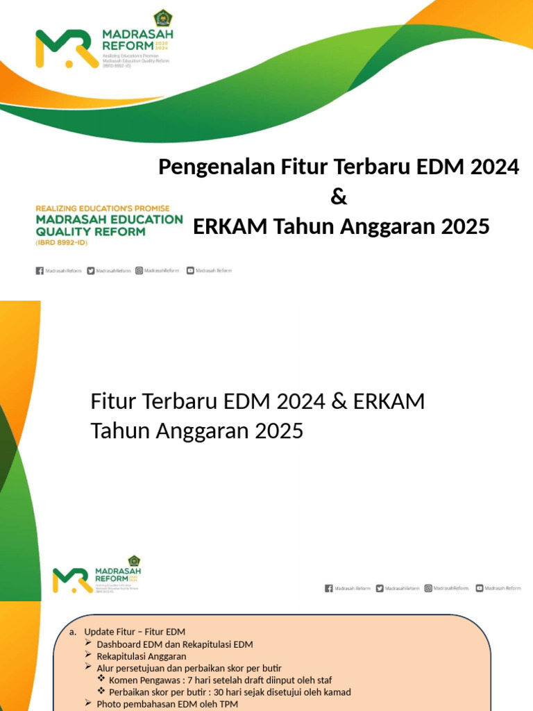 Materi Bimtek EDM&ERKAM Kemenag Kota Serang | PDF