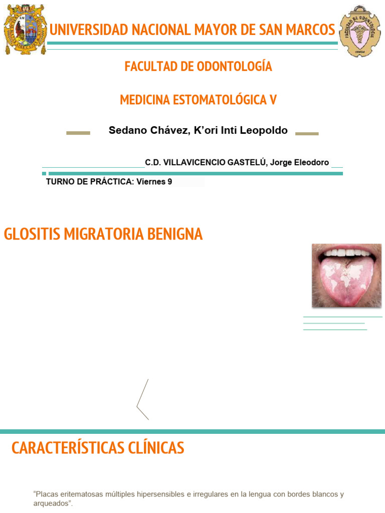 Glositis Migratoria Benigna | PDF | Medicina | Condiciones cutáneas