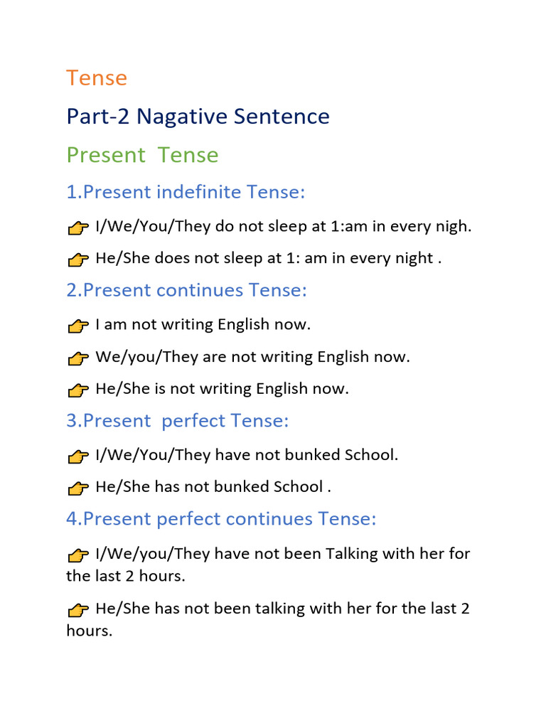 Tense - 2 | PDF
