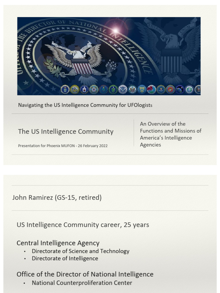 UFOlogists' Guide to US Intelligence | PDF | Classified Information In ...