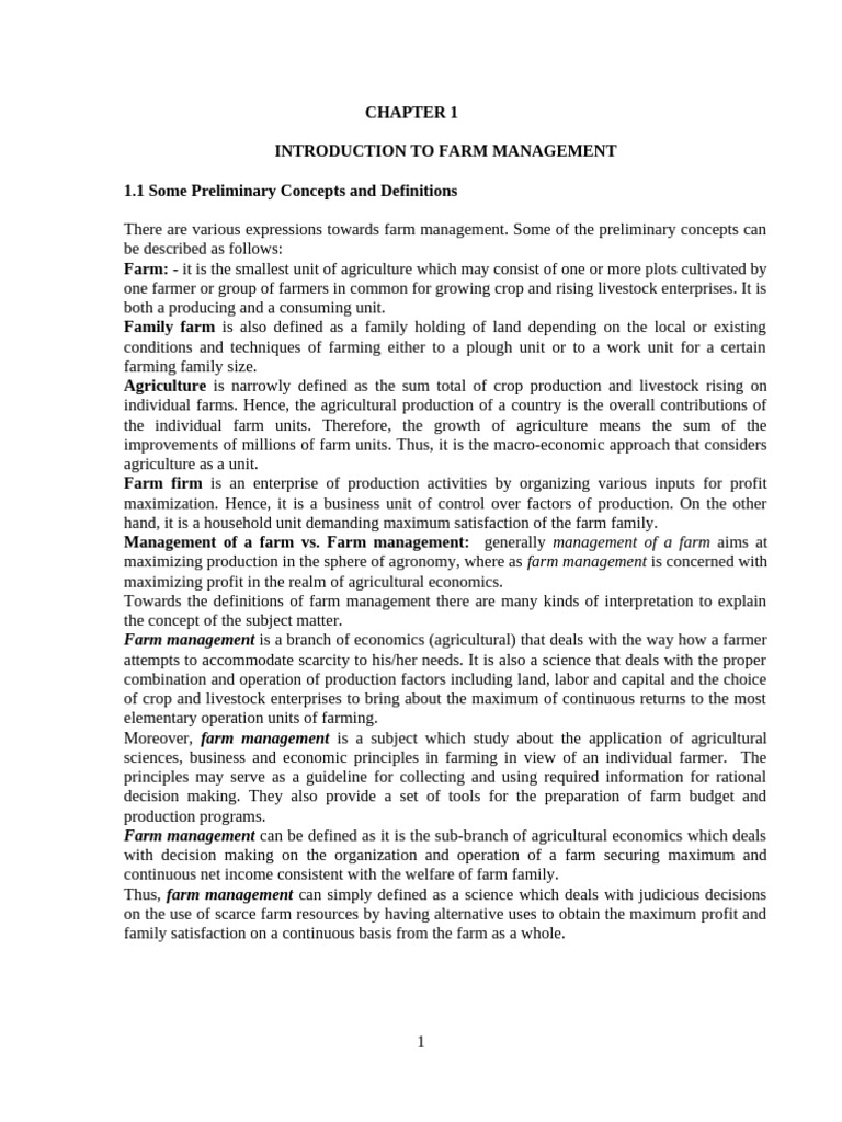 Farm Managment Edited | PDF