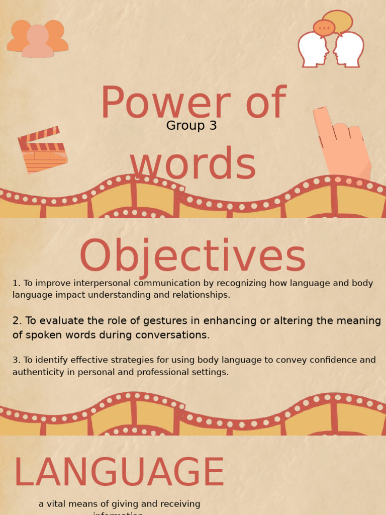 Power of Words Group 3 1 | PDF