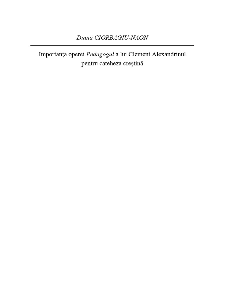 Clement Alexandrinul | PDF