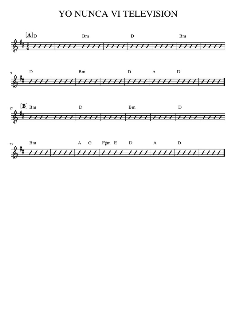Yo Nunca Vi Television | PDF
