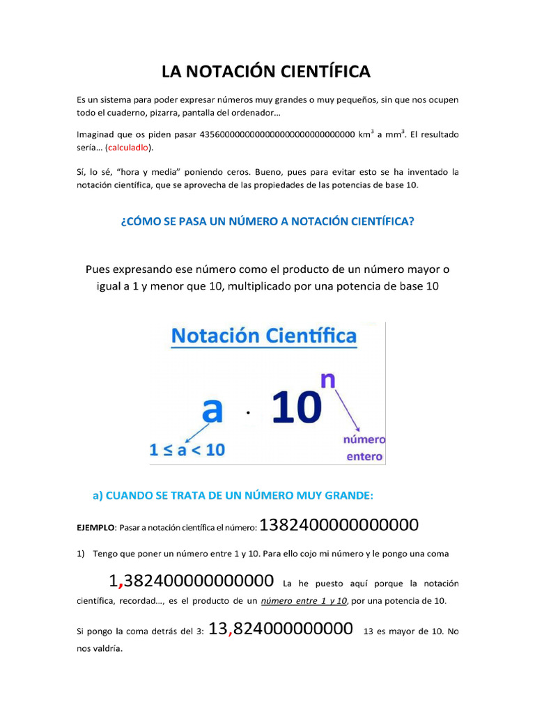 Notación Científica | PDF