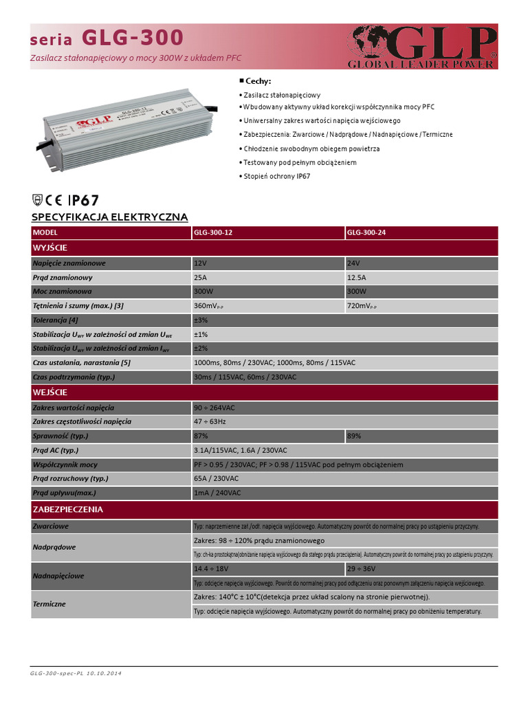 GLG 300 Spec PL | PDF