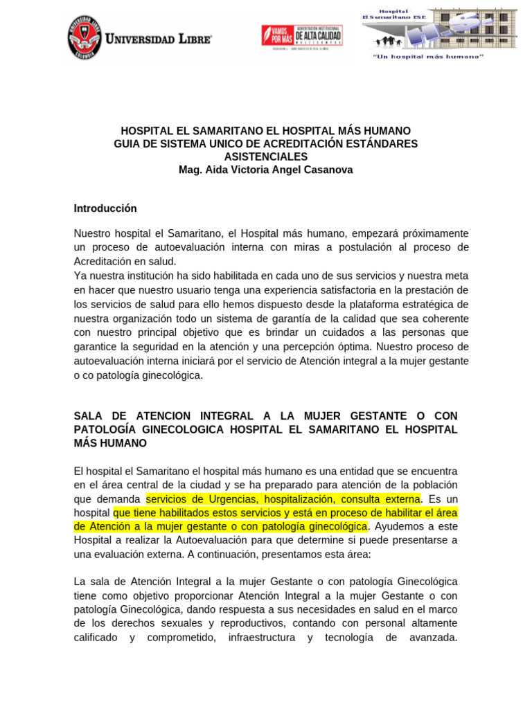 Guia Sogc Sala Atencion Integral a La Gestante El Samaritano El ...