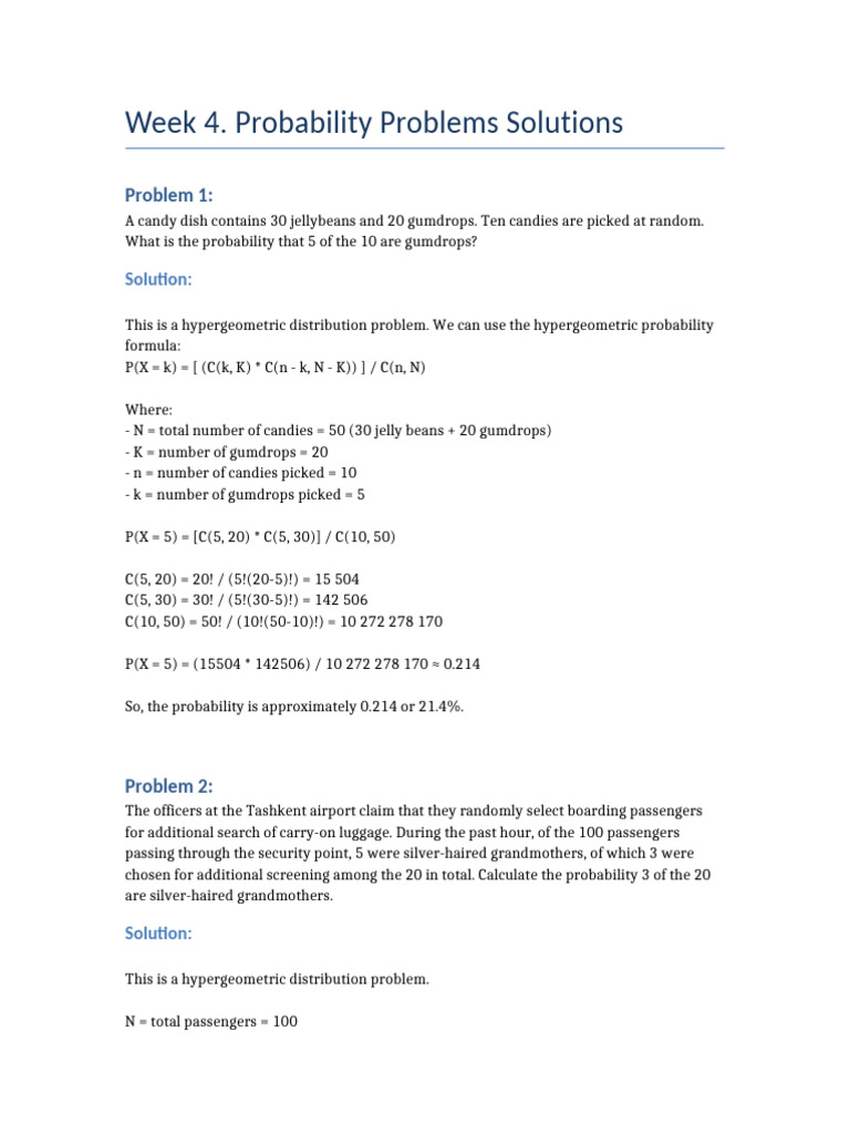 Statistics Tutorial 4 Answers | PDF