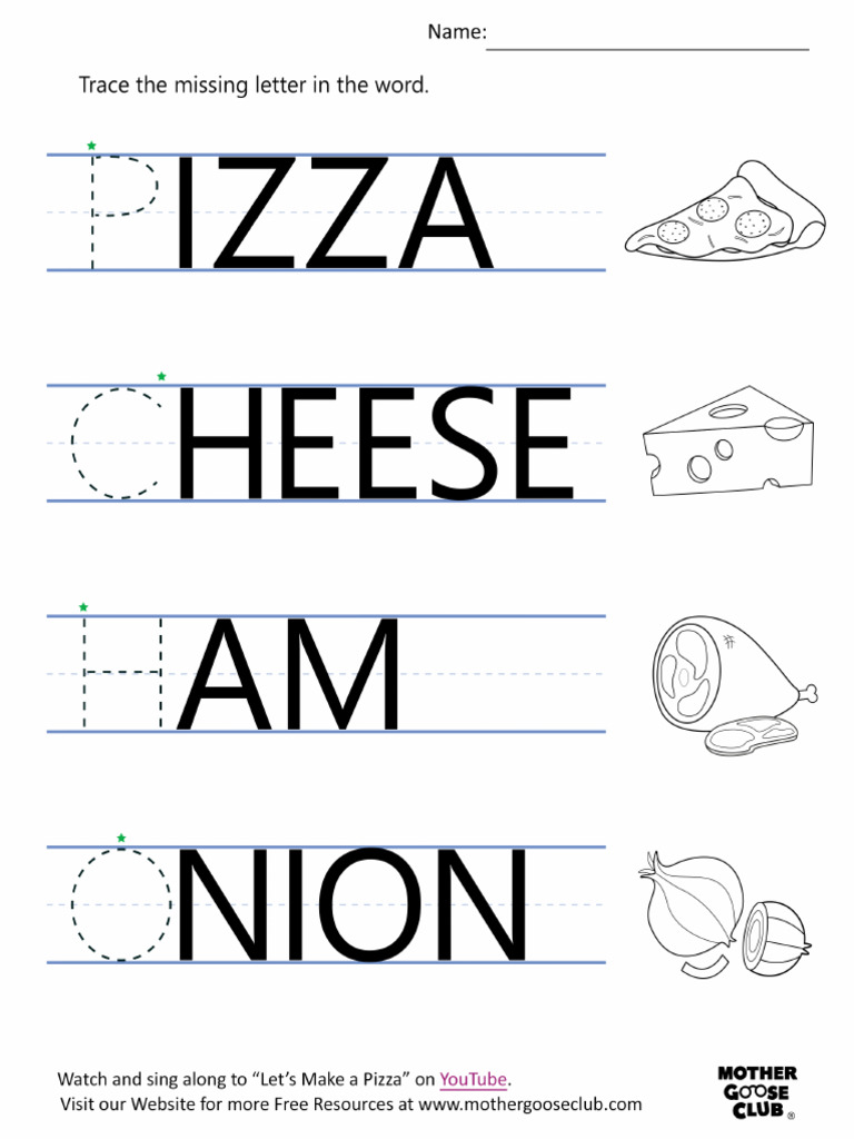 Lets Make A Pizza Activity Book | PDF