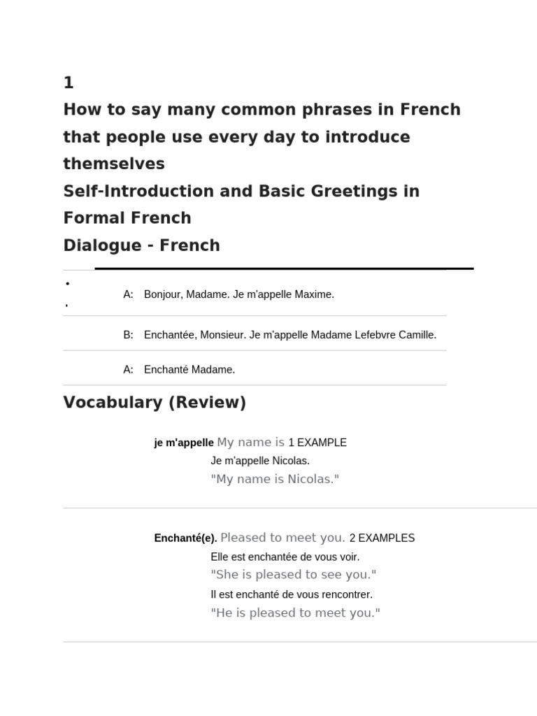 FrenchPod101 A1 - Absolute Beginner | PDF