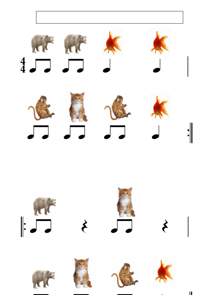 ritmo con animales | PDF