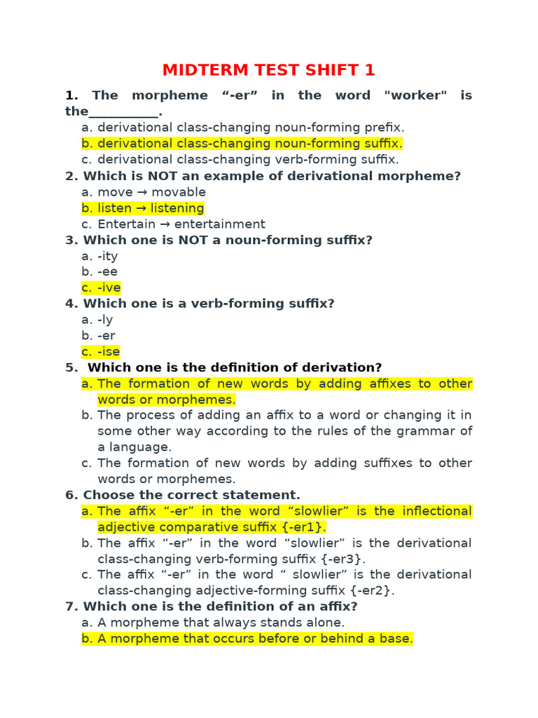 Morphology-Final Full (Nghi) | PDF