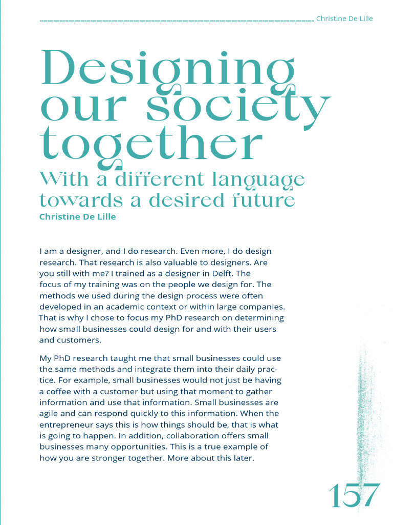 Designing Our Society Together | PDF