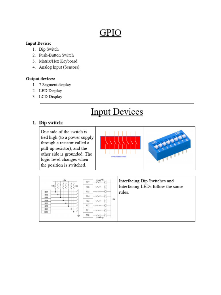 GPIO Note | PDF