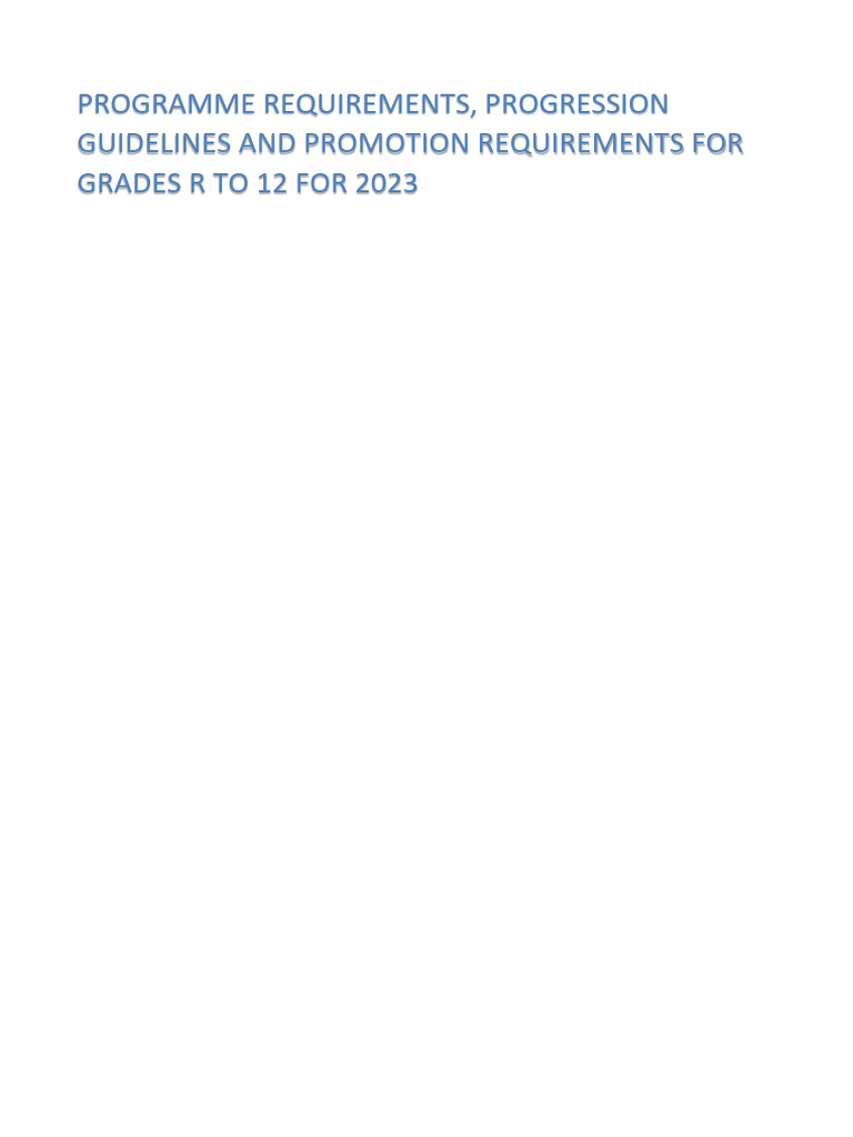 2023 Prog and Prom GR 1-12 Booklet FINAL Update | PDF | Educational ...