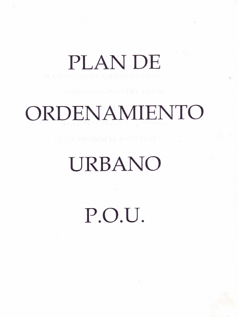 POU COMPLETO Porongo | PDF