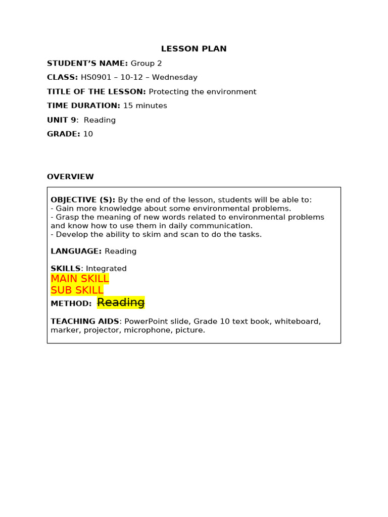 G2 - LP - READING | PDF