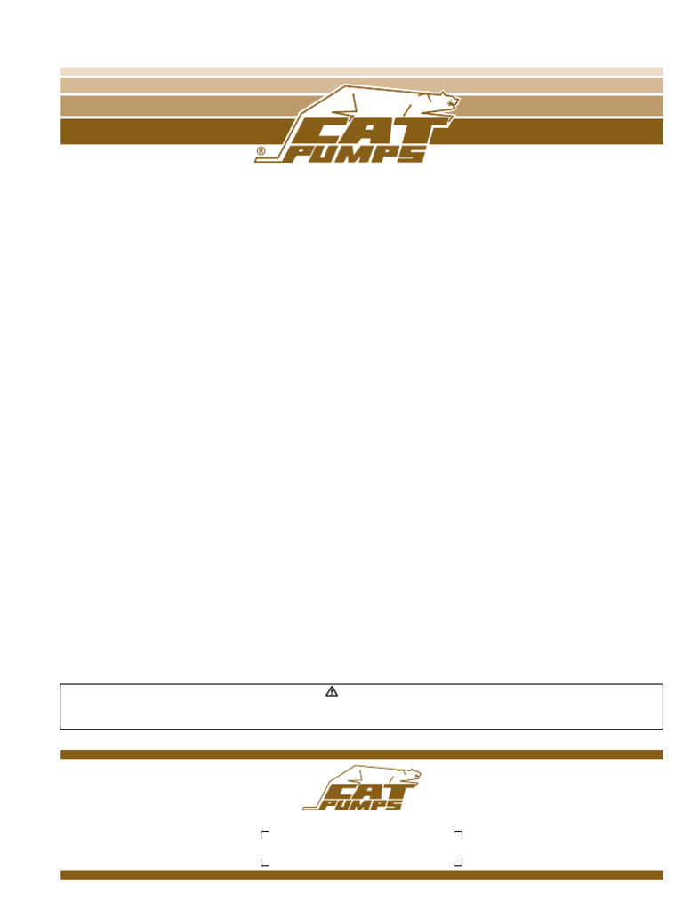 Hydrovac CAT 3506 PUMP Rebuild manual | PDF