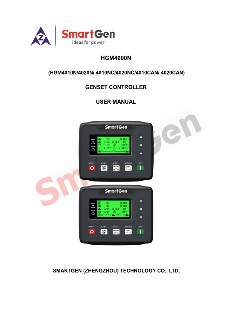 Manual SmartGen HGM420N | PDF