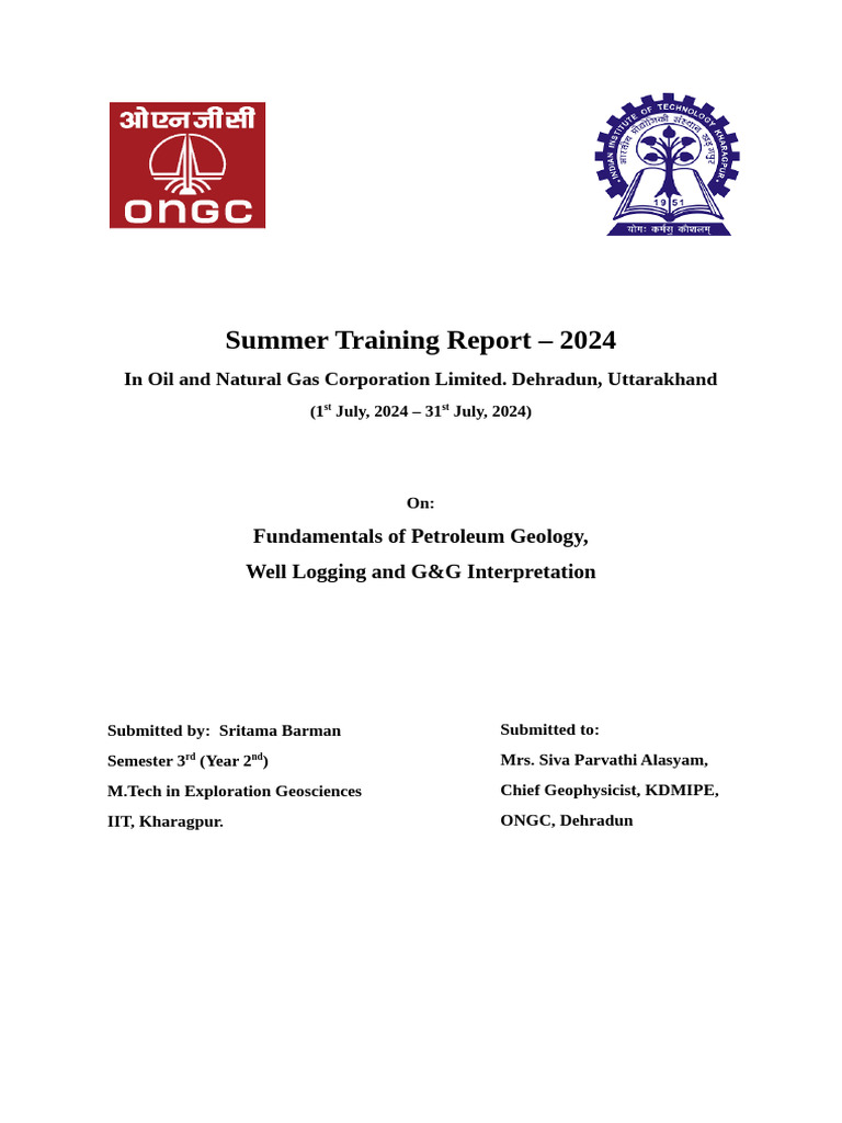 Summer Training Report_final | PDF