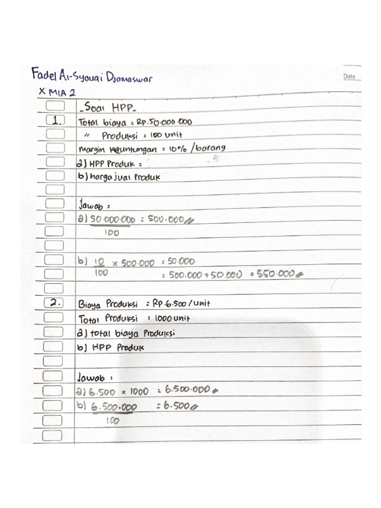 HPP Fadel X Mia 2 | PDF