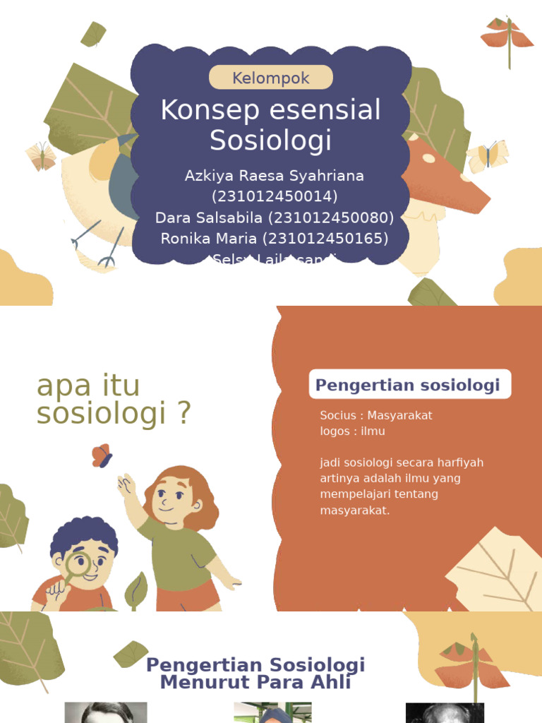 Konsep Esensial Sosiologi Kel2 | PDF