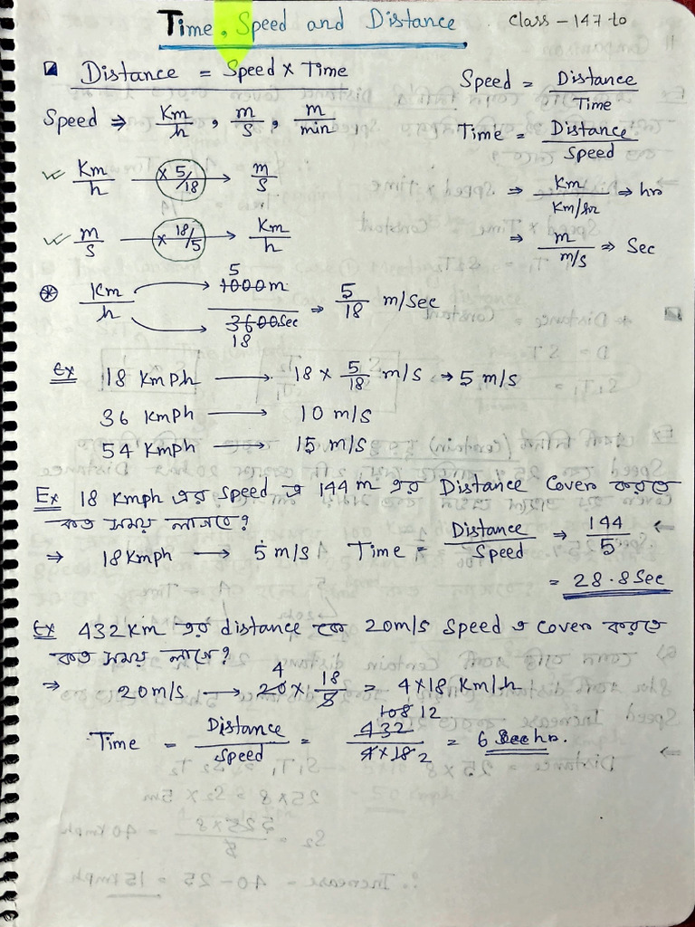 Time and Distance | PDF