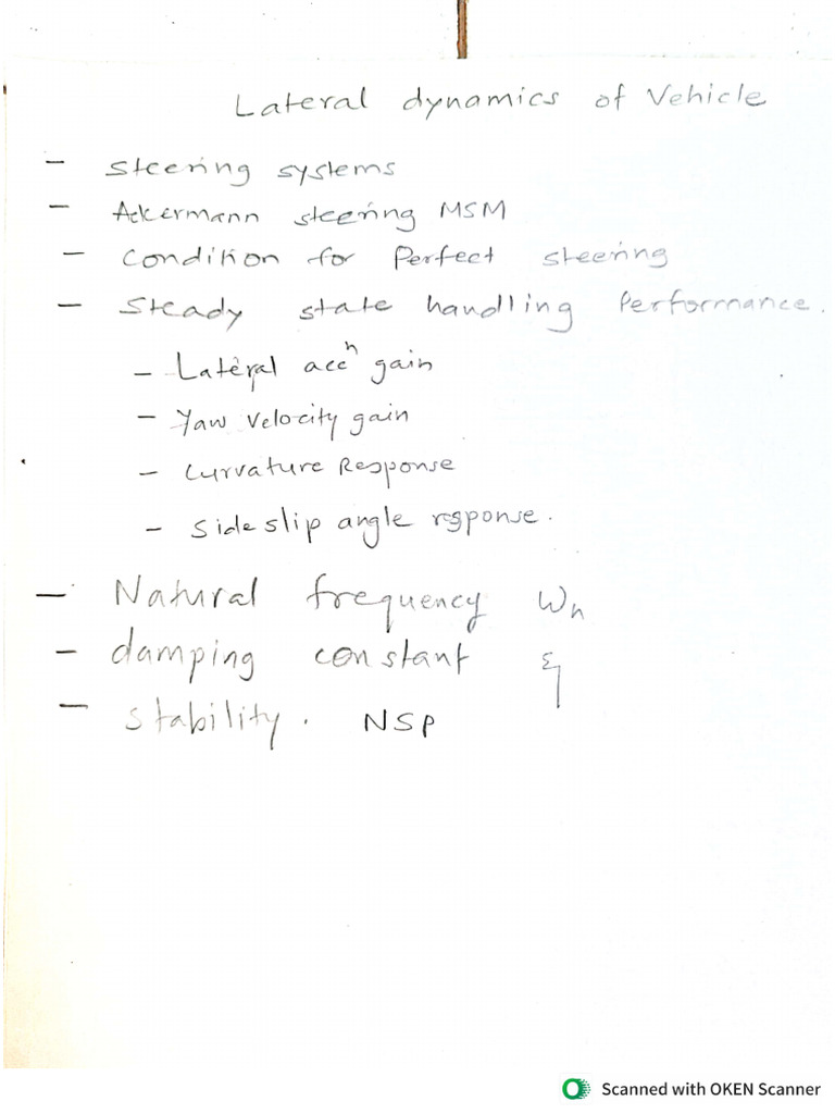 Lateral Dynamics by Haim Baruch | PDF