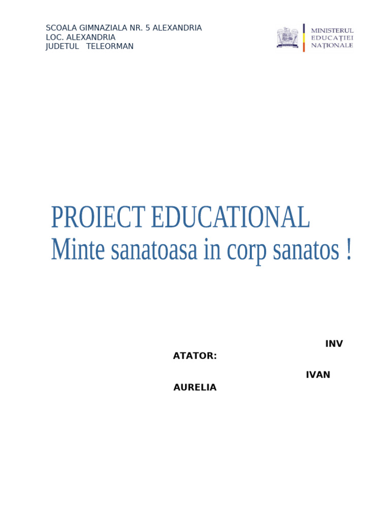 0 Minte Sanatoasa in Corp Sanatos | PDF