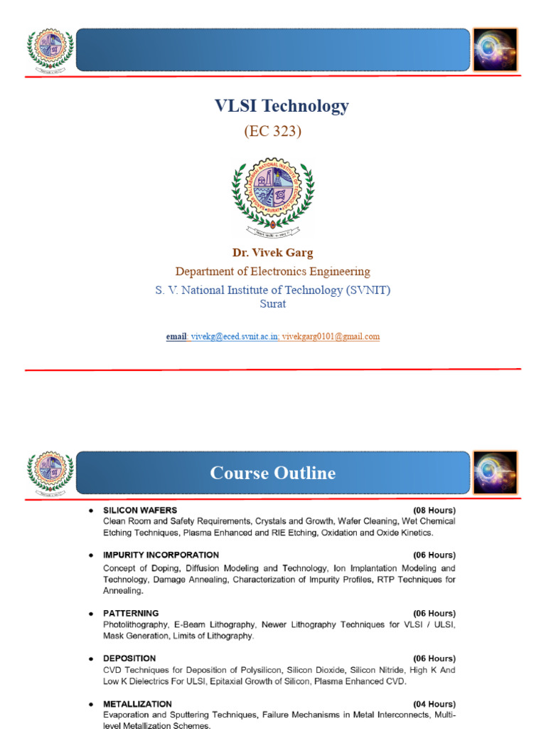 VT Lecture Fabrication - Till Last Lecture | PDF