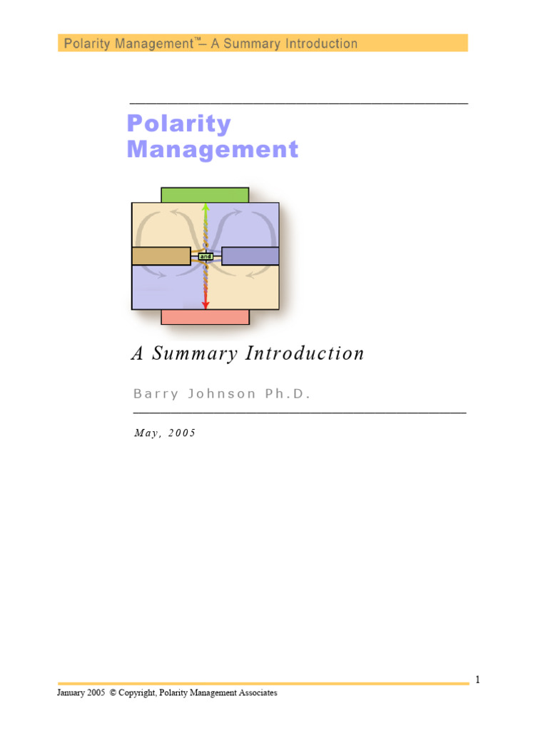 Polarity Management Summary Introduction | PDF