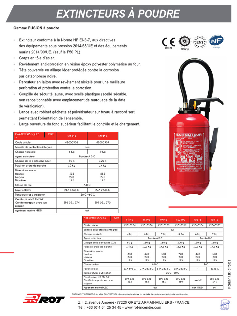 Ext Portatifs Poudre | PDF