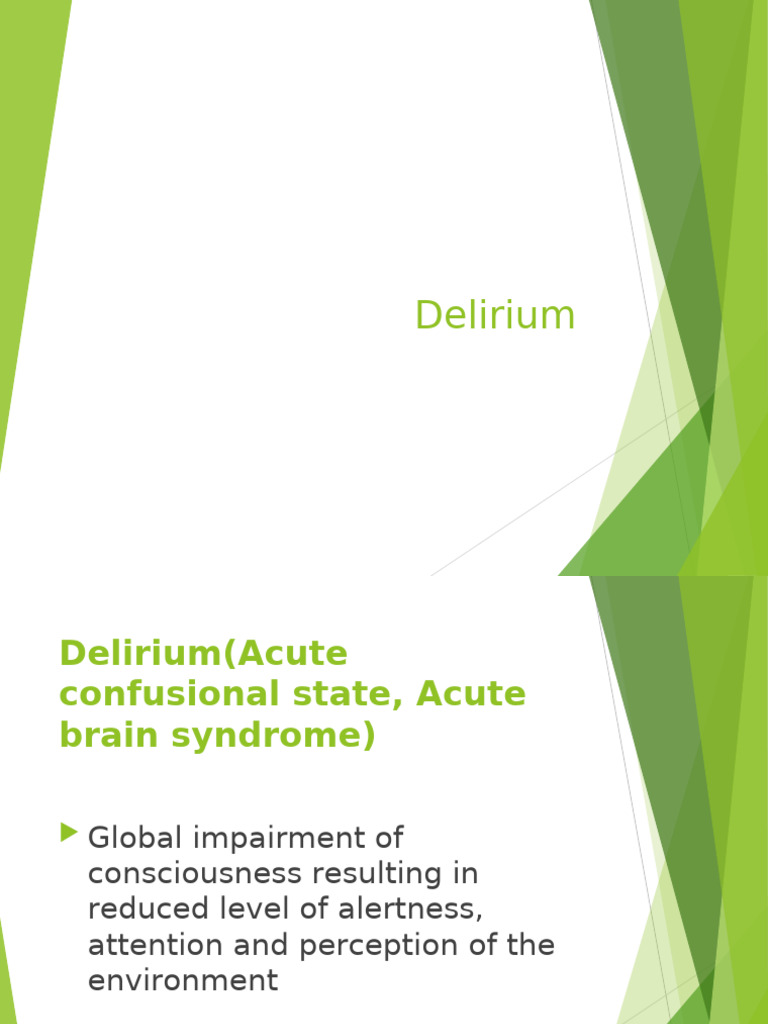 Delirium | PDF