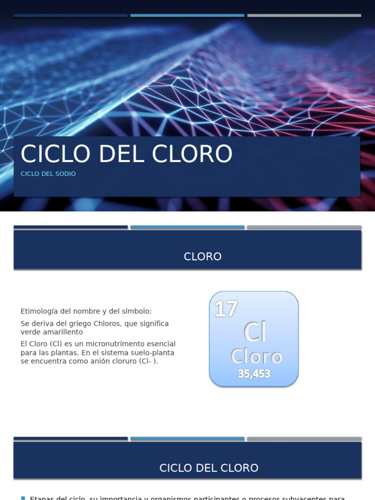 Ciclo Del Cloro | PDF