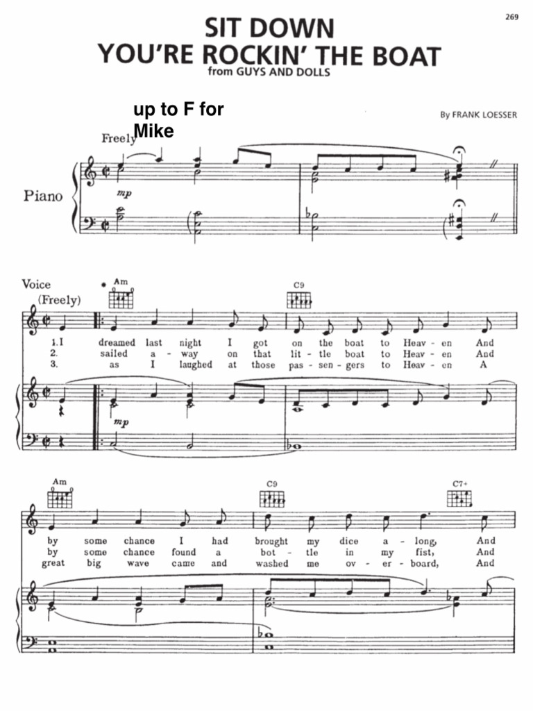 Sit Down Youre Rocking The Boat | PDF