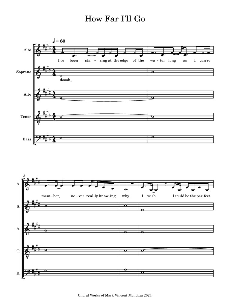 How Far Ill Go | PDF