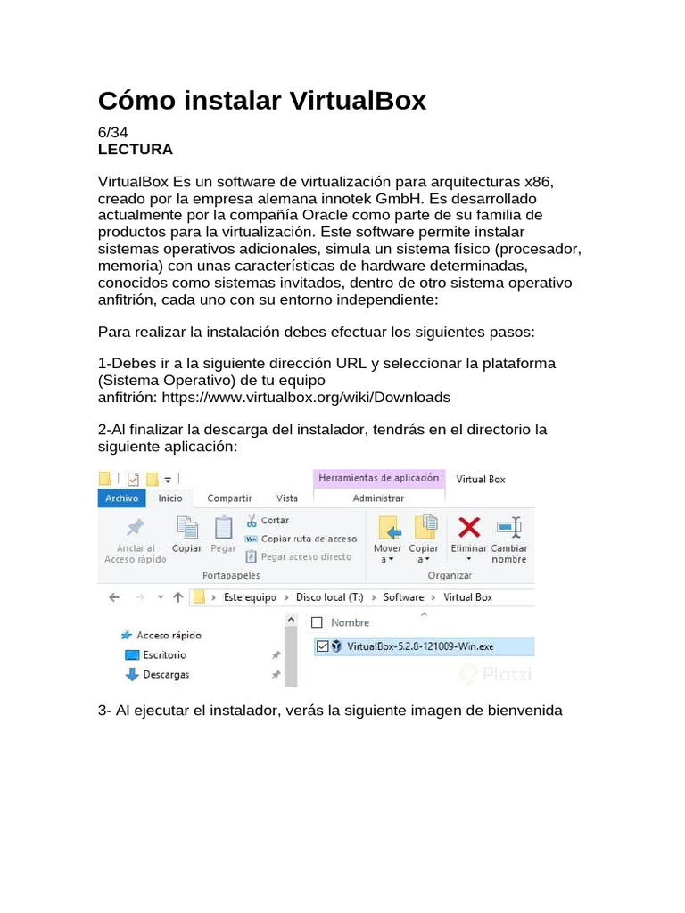 6.cómo Instalar VirtualBox | PDF