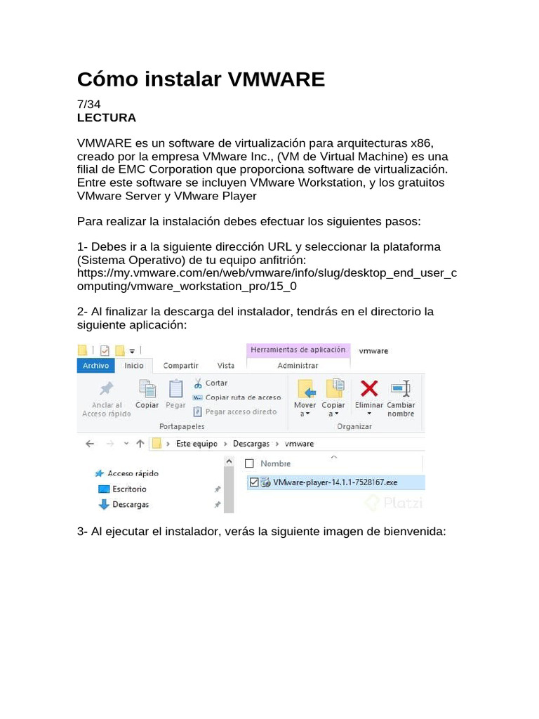 7.cómo Instalar VMWARE | PDF