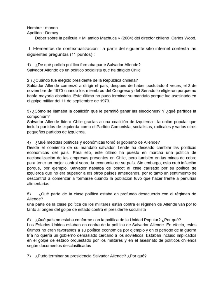 Espagnol Commentaire Film | PDF