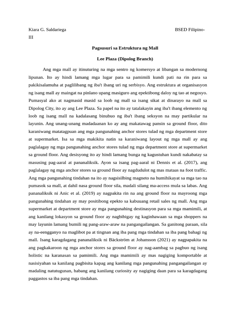 Critique Paper | PDF