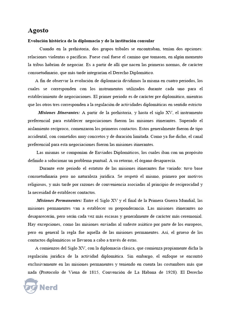 Resumen D. Diplomático, Ceremonial, Protocolo y Etiqueta. | PDF