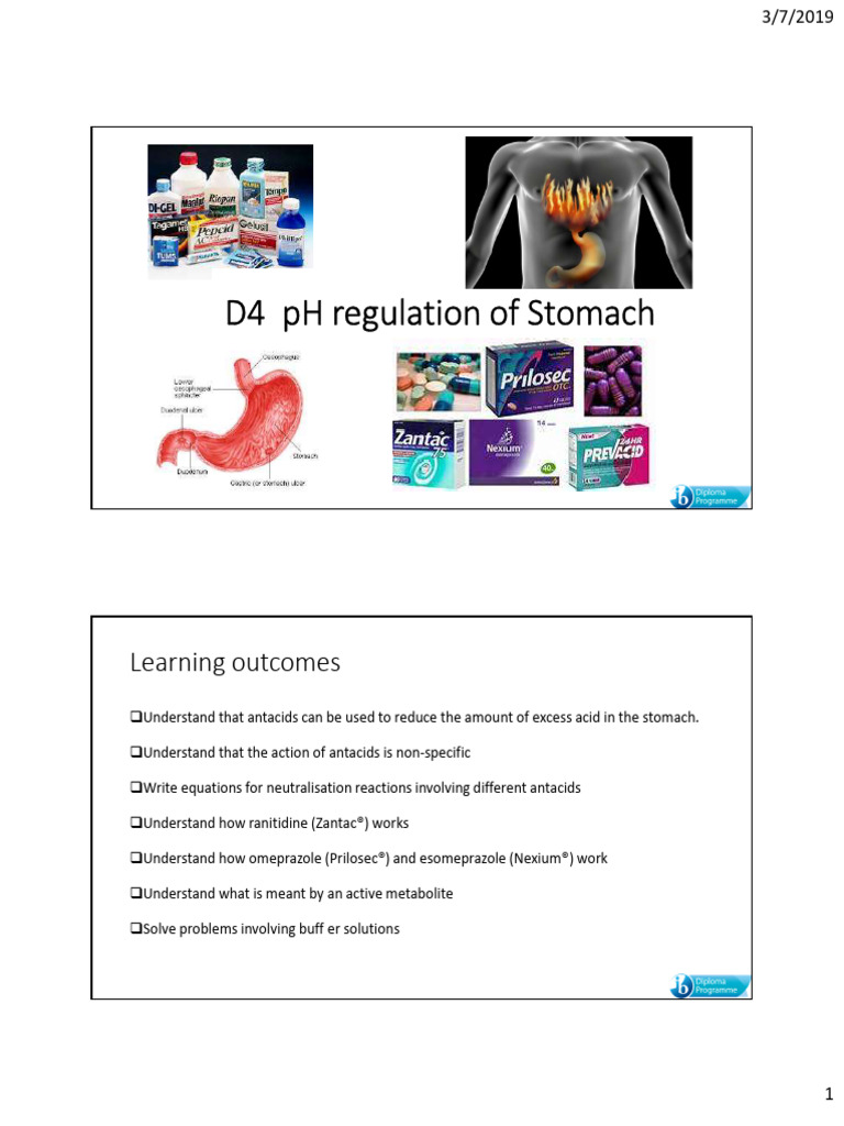 D4 PH Regulation of Stomach | PDF