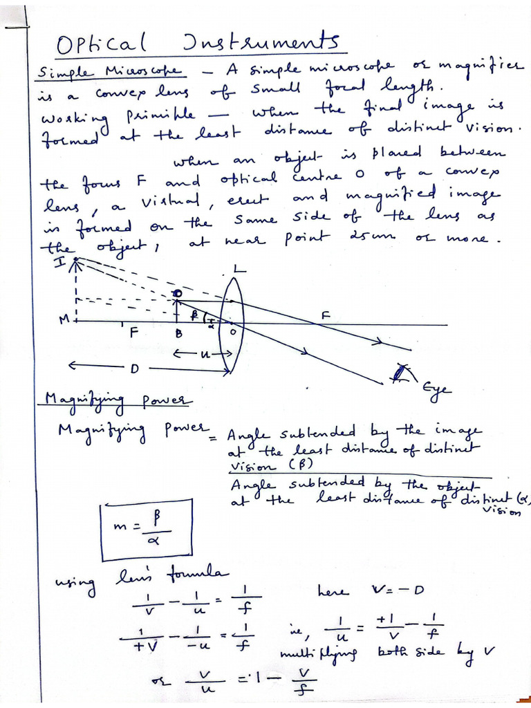 Optical_Instruments_Notes | PDF