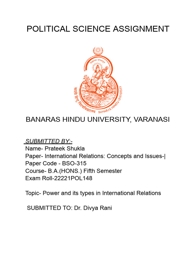 Political Science Assignment | PDF